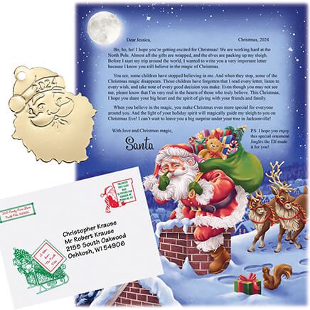 Personalized letter from santa claus store