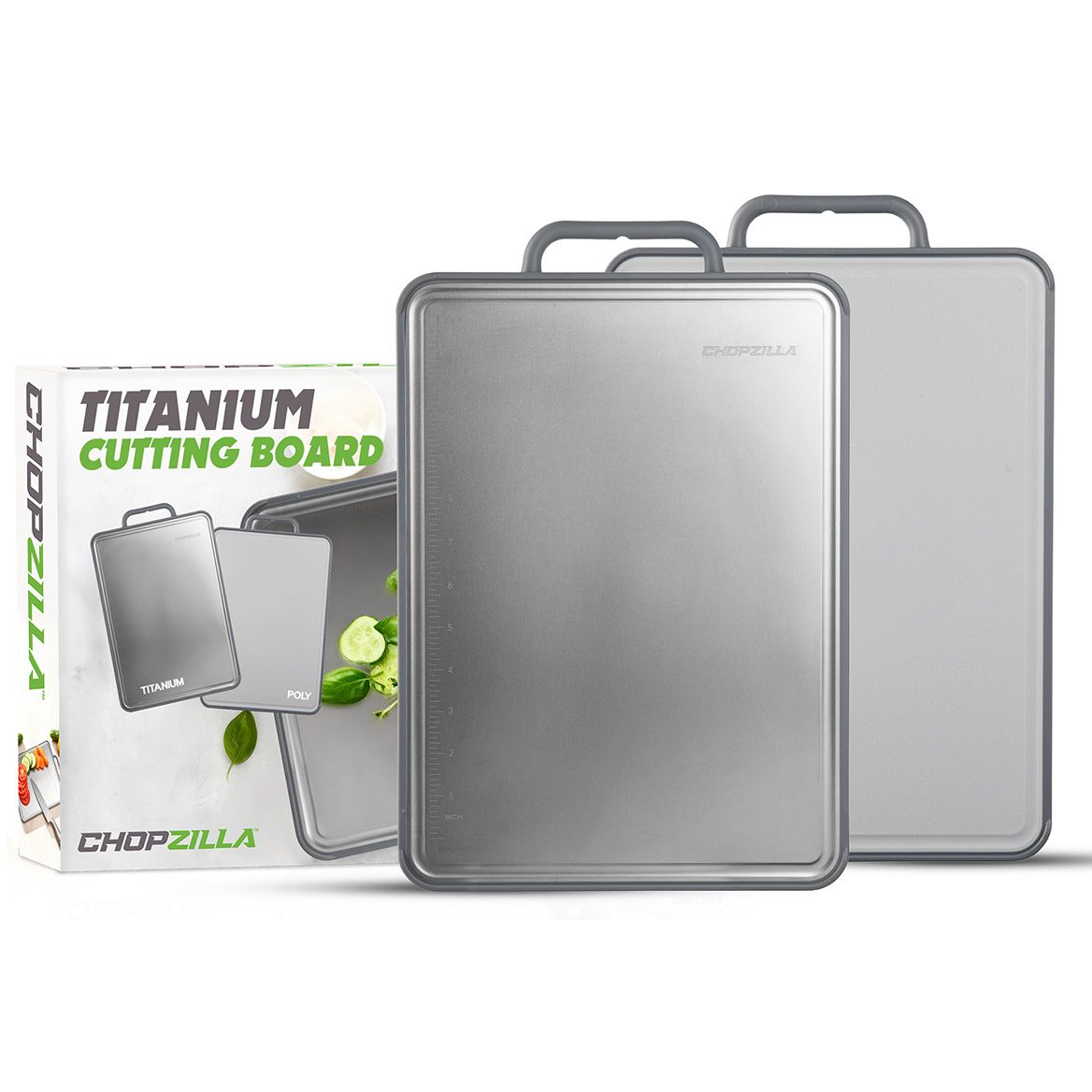 Chopzilla Titanium Cutting Board - Metal Cutting Board - Miles Kimball