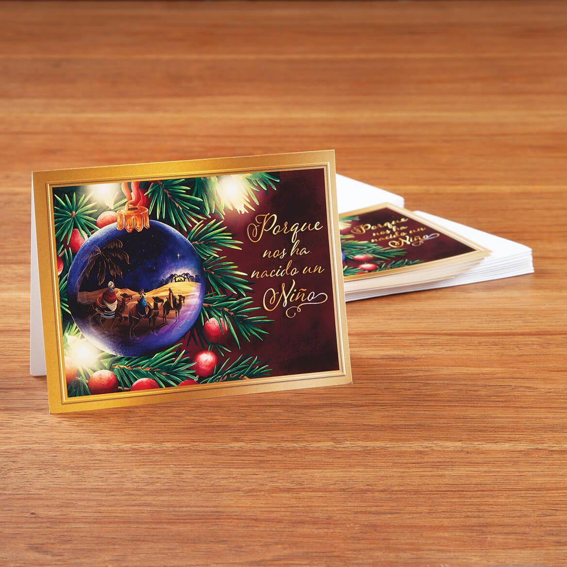 Nativity Ornament Spanish Language Christmas Cards - Starcrest